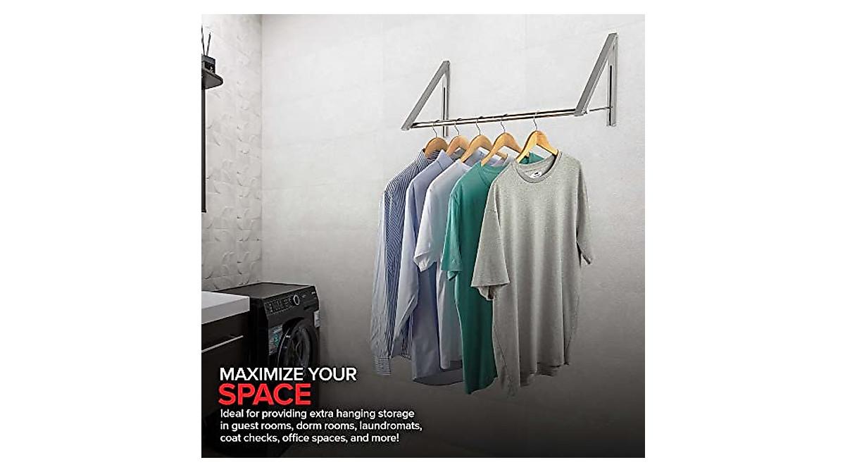 Double Foldable Clothing Rack - Maximize Your Space