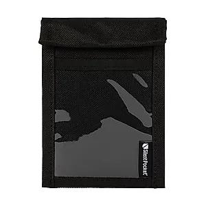 Silent Pocket SLNT Quick Access Smartphone Faraday Bag w Weatherproof Signal Blocking Nylon, Device Shielding for iPhone, Samsung Galaxy, Most Phones - Travel, Privacy & Anti-Hacking (Black, Small)