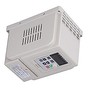 Wisoqu VFD Variable Frequency Drive,Single‑Phase 110VAC Input 3‑Phase 220VAC Output Variable Frequency Inverter,Motor Speed Controller,220V 1500W AT5‑1500X, default