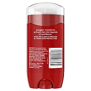 Old Spice Aluminum Free Deodorant for Men Swagger Lime & Cedarwood Scent Red Collection 3 Oz (Pack of 3)