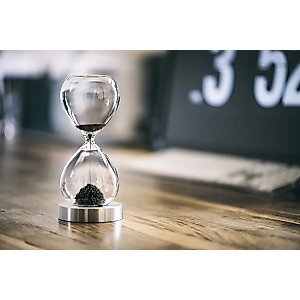Philippi Lala Glass Hourglass Silver 16 cm