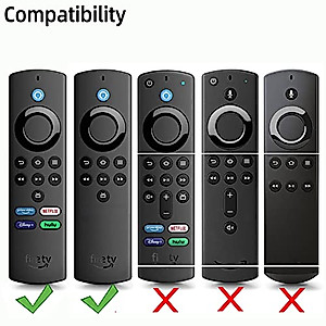 Silicone Case for Fir TV Stick Lite(2nd gen) Remote Control, Anti- Slid Shockproof Bright Color Silicone Cover with Lanyard(Pink)