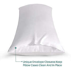 Oubonun 100% Cotton Body Pillowcase - 800 Thread Count/21x54, Moisture Absorbent and Breathable, Premium Hotel Body Pillow Cover for All Seasons, White