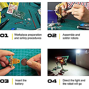 Geeek Club Robot Building Kit for Kids and Adults - Smart Nano Bots STEM Robotics Kits with Tools - Educational DIY Build Your Own Robot Set - Circuit Board Engineering Robotic Kid Science Toys