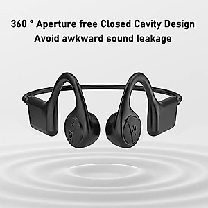 Conduction Headphones,Bluetooth Wireless Open Ear Sport Headphone Sweatproof for Running Cycling Walking Workout,Gym,Work