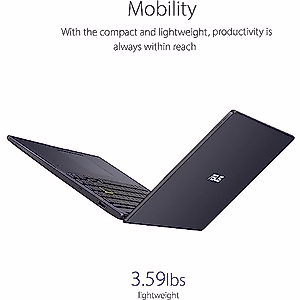 ASUS 2023 Newest Vivobook Laptop, 15.6” FHD Display, Intel Quad-Core Processor, 4GB RAM, 64GB eMMC, Ultra Thin, Wi-Fi, Long Battery Life, Windows 11 Home in S Mode, Star Black