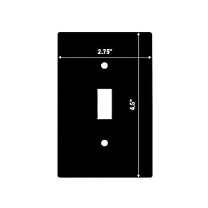 Decorative Wall Switch Cover Plate - Boho Southwest Rainbow Decor Switch Plate - Makes a Great Nursery Decor With Pinks, Browns, and Off-white (Single Toggle Switch Cover)