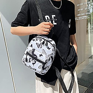 sikiwind Fashion Women Animal Pattern Printing Backpack Casual Small Handbags (B)