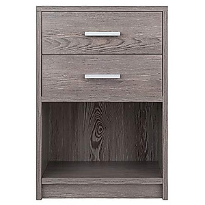 Winsome Wood Molina Accent Table, Ash Gray 15.75 in x 11.75 in x 23.62 in