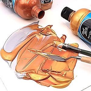 Mont Marte Studio Acrylic Paint Set-500ML 4 Colour-Metallic