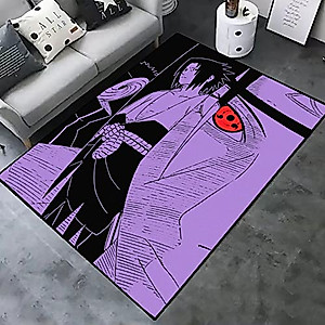 Anime Rug Thickened Non-Slip Locking Edge Large Size Customized Area Rug, Cartoon Mats Carpet Decoration for The Bedroom Living Room Dormitory (06, 24x36 inch)