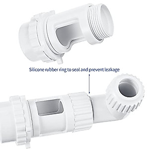 3 Pcs Pool Fountain Jet Adjustable Waterfall Pool Fountain Spray Above Inground Swimming Pool Waterfall Sprayer Flower Flower Pond Fountain Nozzle Accessories