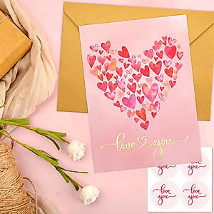 ceiba tree Love Card Anniversary Card Sweetest Day Card for Him Her with Envelopes