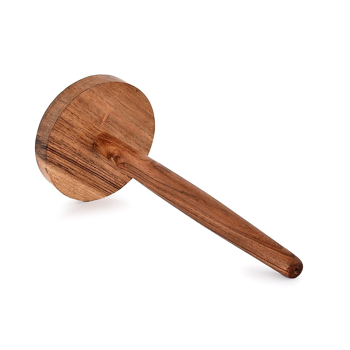 NIRMAN Acacia Wood Paper Towel Holder Decorative Countertop Standing Rolls Holder for Kitchen, Toilet, Pantry and Bathroom (3" x 3" x 12")