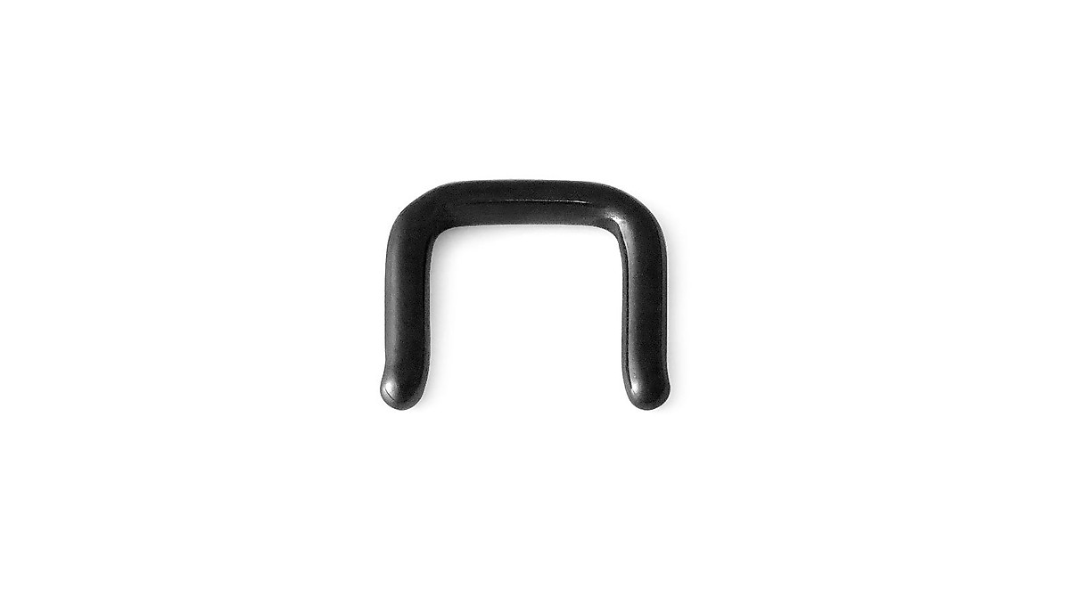 Premium Titanium Septum Retainer - 10g Black