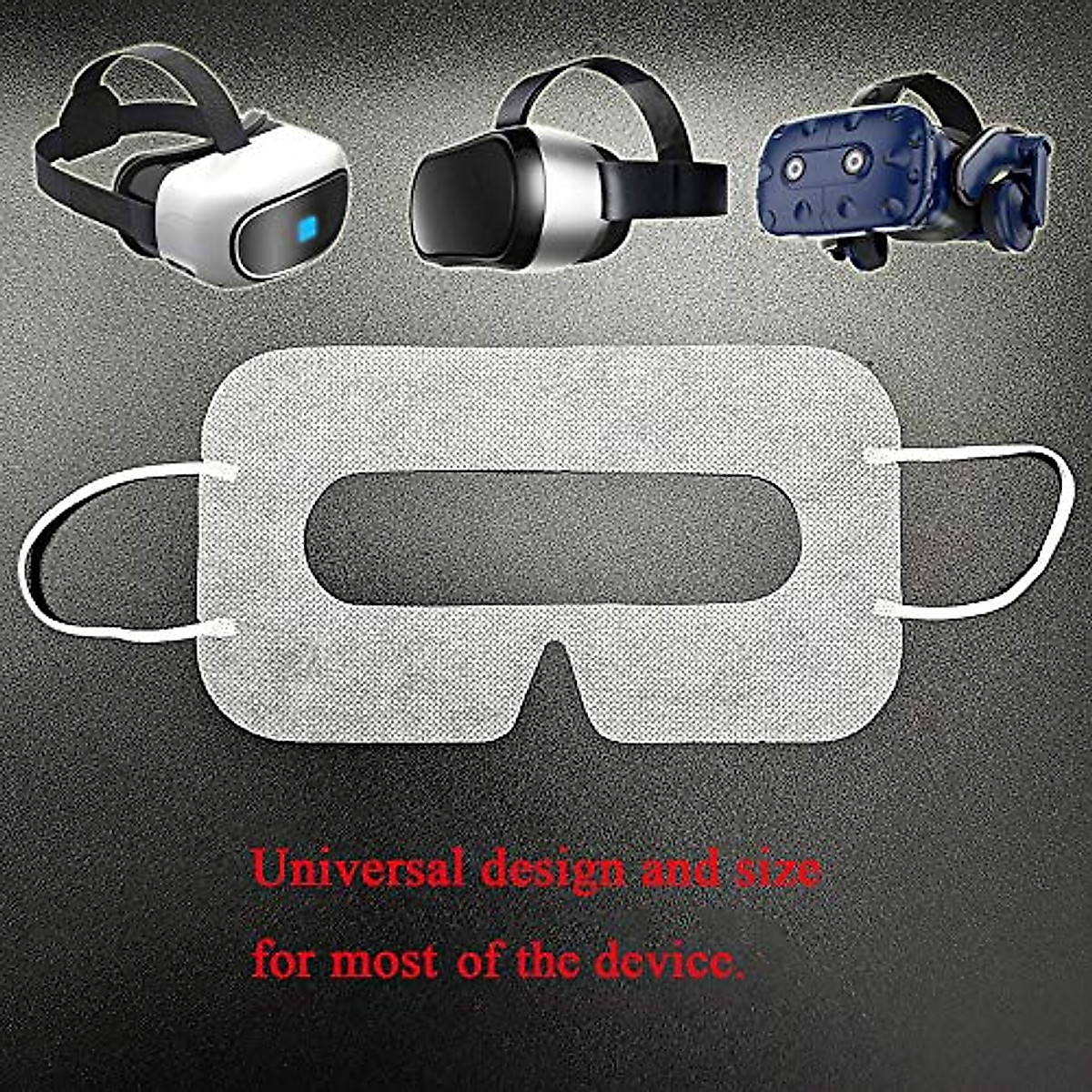 YinQin 50 PCS Universal Disposable VR Mask Cover VR Sanitary Mask, Face Cover Mask for VR, VR Cover, VR Eye Cover Mask, White