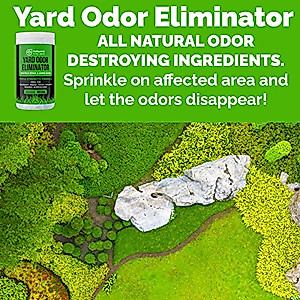 "Nature's Pure Edge,Yard Odor Eliminator. Perfect For Artificial Grass, Patio, Kennel, and Lawn. Instantly Removes Stool and Urine Odor. Long Lasting. Kid and Pet Safe.