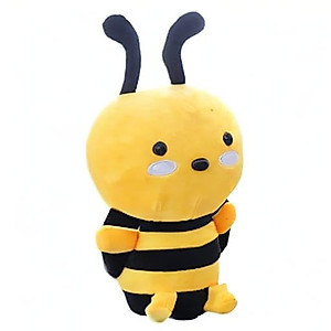 AUCOOMA Stuffed Bee Animal Plush, Cute Honeybee Plushie Toy for Kids, Girls, Doll 7.8"