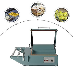Commercial Heat Shrink Wrap Sealing Machine, Commercial L-Bar Sealer Film Packing Machine Sealing Size 19x13 Inches For Market Store 110V