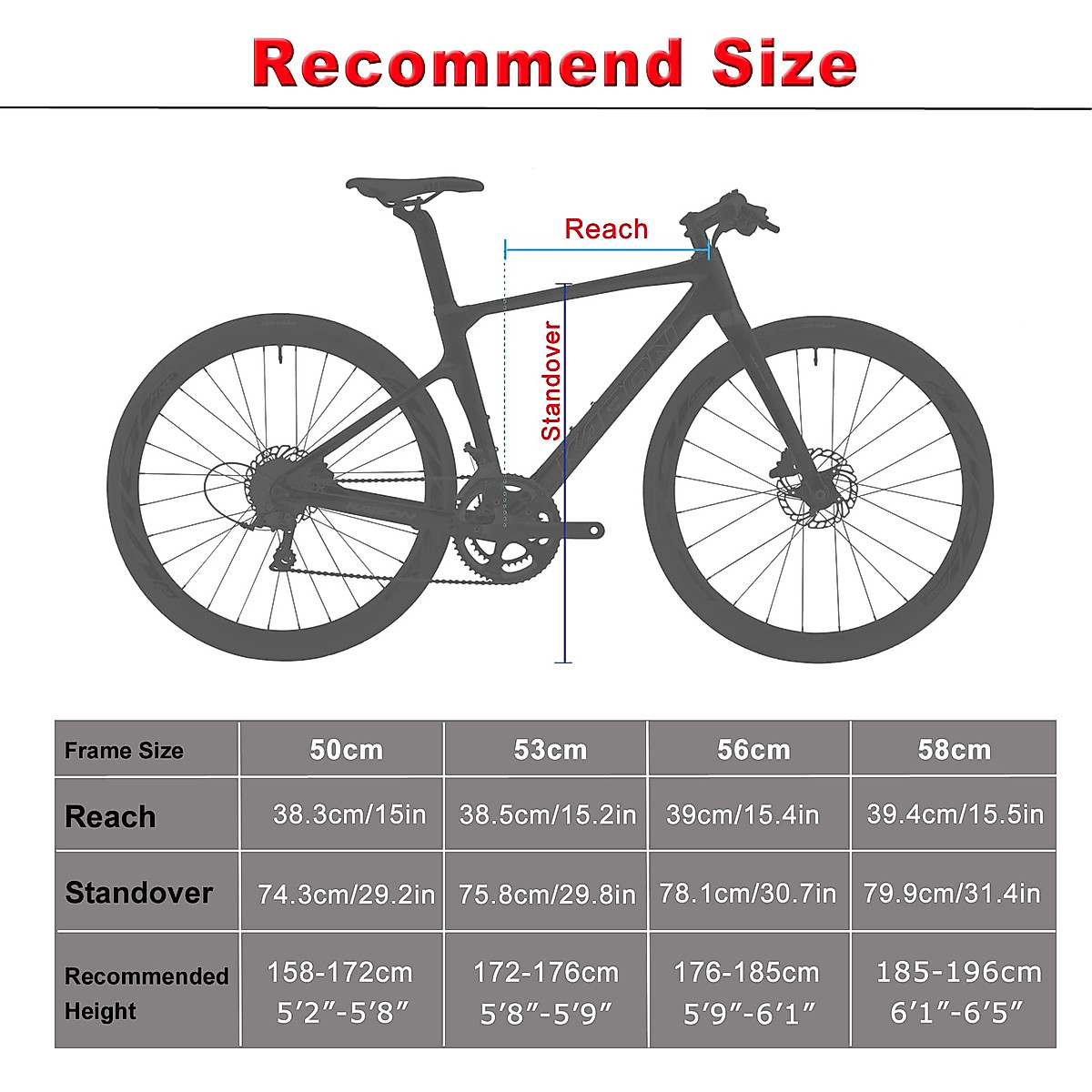 KABON Full Carbon Road Bike, 700C Carbon Fiber Frame Road Bike with Shimano 105 22 Speed Disc Brake Racing Bicycle with Carbon Wheelset (58cm, Red)