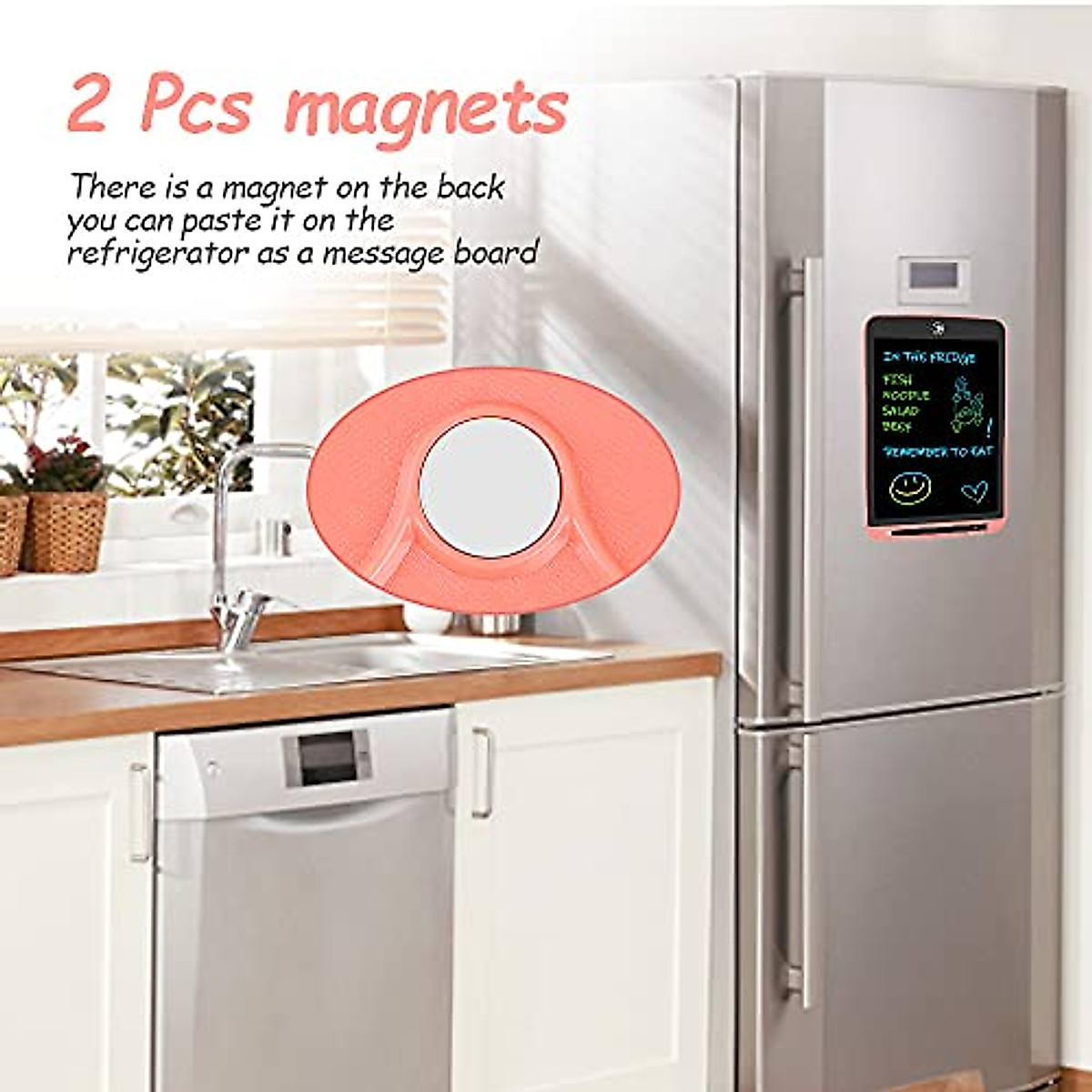 LCD Writing Tablet 10 Inch Toddler Doodle Board, Colorful Drawing Tablet, Erasable Electronic Painting Pads, Educational and Learning Kids Toy for 2 3 4 5 6 Year Old Boys and Girls Gifts(Pink)