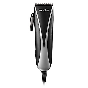 Andis Ultra Clip Adjustable Blade 10-Piece Home Haircut Kit, Black