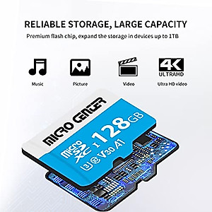 Micro Center 128GB microSDXC Card 2 Pack, Nintendo-Switch Compatible Flash Memory Card, UHS-I C10 U3 V30 4K UHD Video A1 R/W Speed up to 90/60 MB/s Micro SD Card with Adapter (128GB x 2)