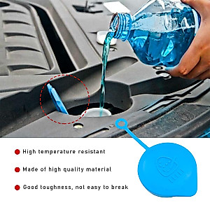 Kewucn Windshield Washer Fluid Reservoir Cap, Windshield Wiper Fluid Cap Replacement, Auto Tank Liquid Bottle Washer Fluid Cap, OEM 38513-SB​​0-9613 76802-SN7-G05 Vehicle Accessories