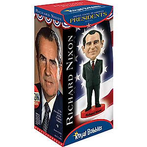 Royal Bobbles Richard Nixon Bobblehead, Premium Polyresin Lifelike Figure, Unique Serial Number, Exquisite Detail