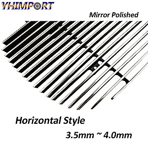 Chrome Grille Grill Insert fits 1981 82 83 84 85 86 1987 Chevy GMC Pickup Suburban Blazer Jimmy Phantom Billet Front Grill Polished (Chrome not cover light)