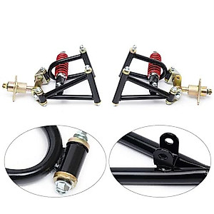 Front Suspension Swingarm Assembly For Diy Parts For Diy Bike Electric Atv Kart Bike Front Suspension Arm Assembly Kit For Atv Quad Bike Dirt Bike Upper/Lower Swingarm