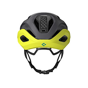 LAZER Strada KinetiCore Bike Helmet, Lightweight Bicycling Gear for Adults, Men & Women’s Cycling Head Gear, Matte Grey Flash Yellow, X-Large