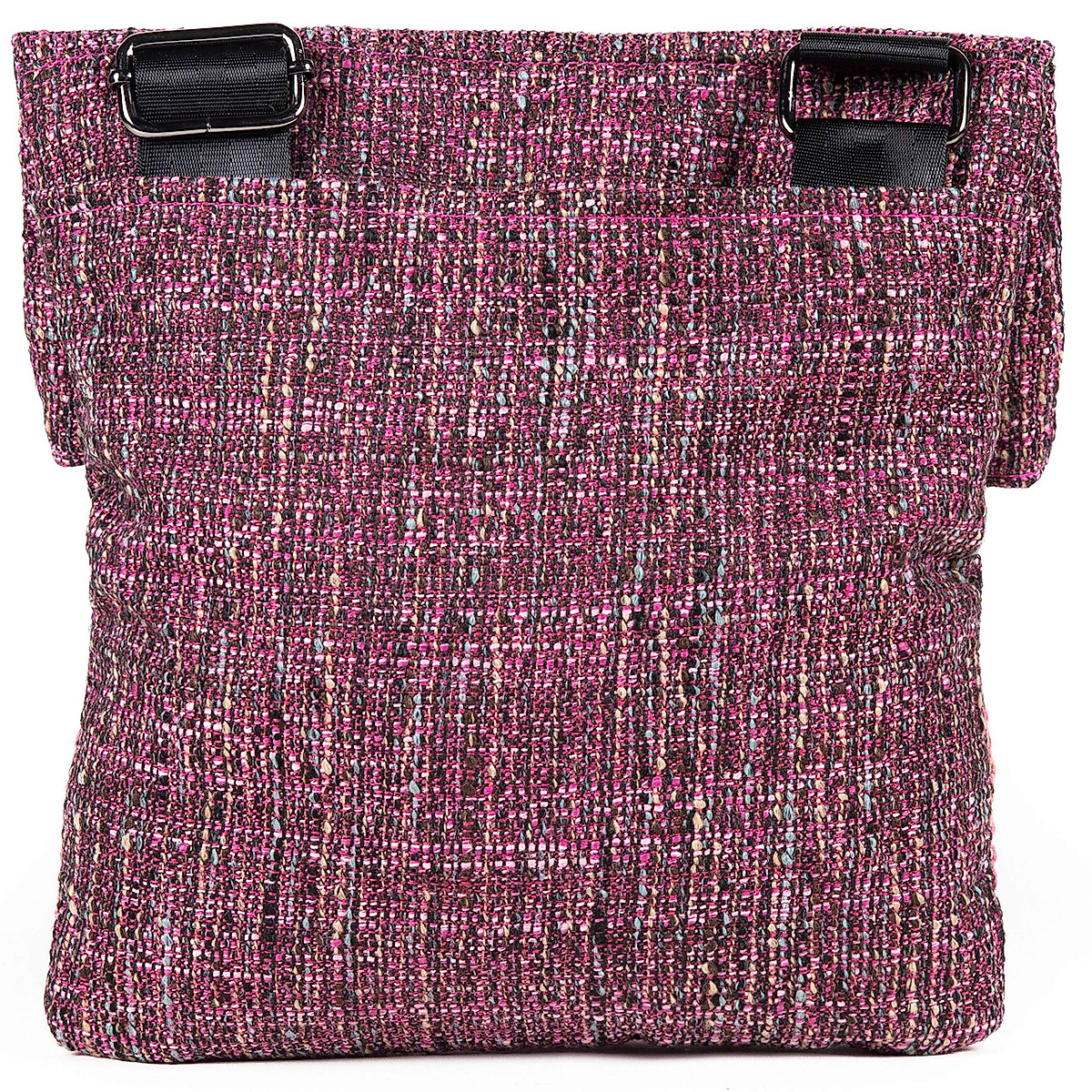 DIME BAGS Large Multi-Purpose Bag | Cross Body Hemp Purse with Adjustable Strap & Included (Large, Static Pink)