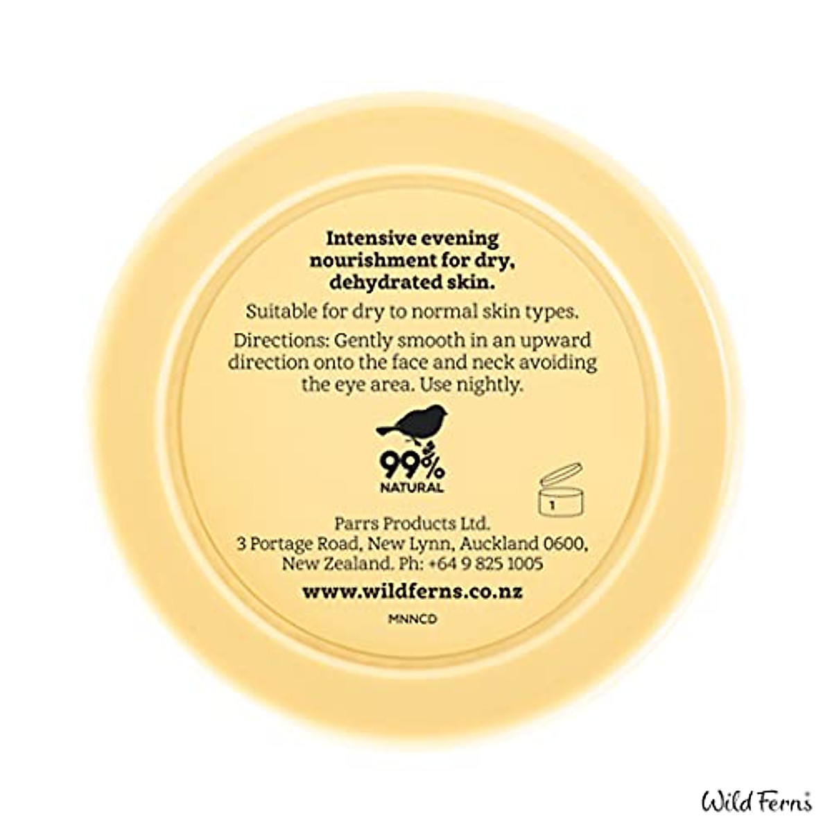 Wild Ferns Manuka Honey Ultra Enriching Night Crème - Dry to Normal, 99% Natural, 100 milliliters