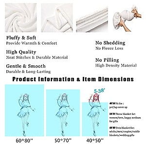 itakkaito Fleece Blanket (Hentai Waifu Ahegao Sexy Big Oppai Boobs) Plush Throw Fuzzy Super Soft Microfiber Flannel Blankets for Couch, Bed, Sofa Warm and Cozy for All Seasons