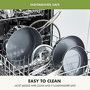 GreenPan Valencia Pro Stainless Steel 12” Wok with Lid, Induction Mirrored Tri-Ply, Ceramic Nonstick PFAS-Free PFOA- Free Coating, Multi Clad Pan, Induction, Dishwasher Safe, Oven & Broiler Safe