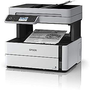 Epson EcoTank ET-M3170 Wireless Monochrome All-in-One Supertank Printer with ADF, Fax and Ethernet PLUS 2 Years of Unlimited Ink*