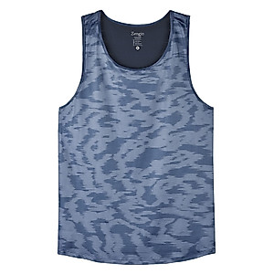 Zengjo Muscle Tank Tops for Men Athletic(Grey,XL)