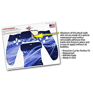 WraptorSkinz Skin Wrap compatible with Sony PS5 DualSense Controller Mystic Vortex Blue (CONTROLLER NOT INCLUDED)