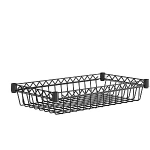 SINGAYE 3-Tier Utility Mesh Basket Cart with Handle,170LBS Load Capacity Evenly Distributed,Metal Storage Basket Cart,Black, 17.29" W X 11.4" D X30.26 H