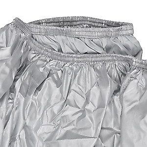 Motor Trend All Season WeatherWear 1-Poly Layer Snow proof, Water Resistant Car Cover Size XL1 - Fits up to 210" - CC-544+LOCK , Silver