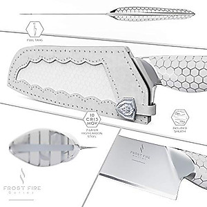 Dalstrong The Frost Fire Series 7" Santoku Bundled With The Frost Fire Series 3.5" Paring Knife