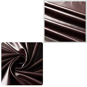 ZHOUZHOU Thick Soft Sofa Armrest Covers, PU Leather Stretch Furniture Armrest Protector, Chair Couch Waterproof Recliners Sofas Chairs Arm Covers Slipcovers,Coffee