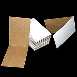 50 Cardboard Sleeves Folded Flat Vending 3" x 4.5" Sports Card Folders Mail Shipping Stiffeners Insert
