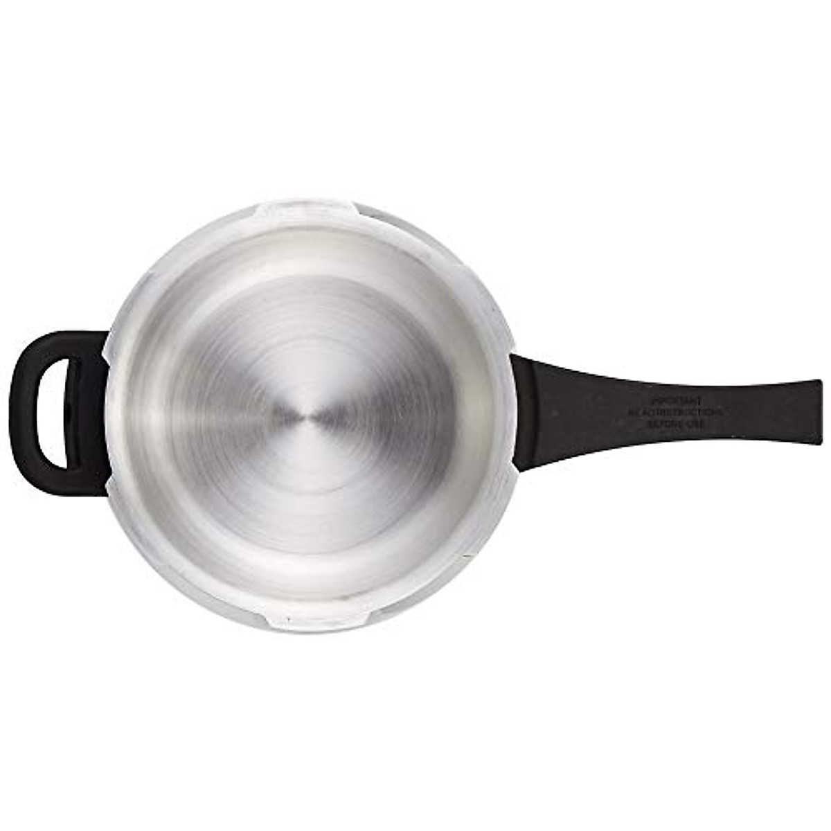 Prestige PRDAH3.3 Deluxe Plus 3.3-Liter New Flat Base Aluminum Pressure Handi for Gas and Induction Stove, Small, Silver