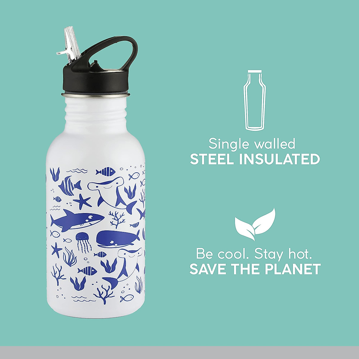 Typhoon Pure 550ml Colour Change Sealife Bottle