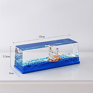Aimery Cruise Ship Fluid Drift Bottle, Unsinkable Boat in A Box,Cruise Ship Fluid Drift Bottle, Unsinkable Cruise Ship Toy,Model Decor for Desk Decor Display Cases and Gifts.