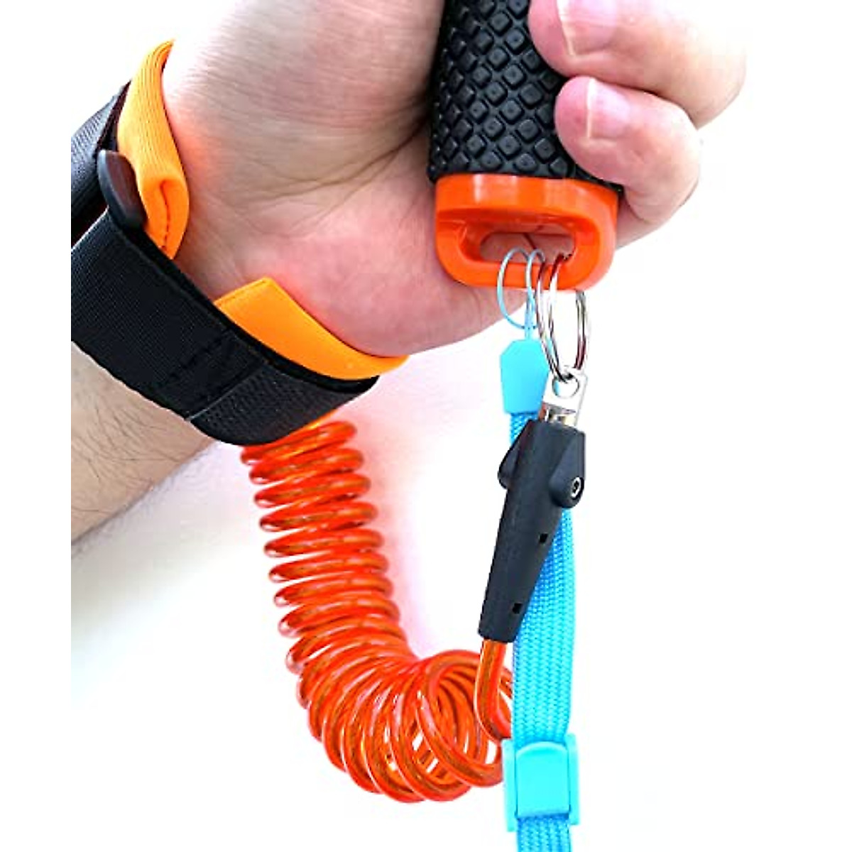 Floating Hand Grip Handle Mount and Steel-Cored Safety Wrist Strap GoPro Holder Mount Insta360 AKASO Underwater Camcorder Diving Surfing Snorkeling