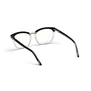 Tom Ford Women's Eyeglasses TF5550-B TF/5550-B Black/Crystal Optical Frame 54mm