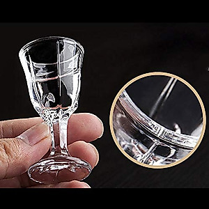 REATR 0.4oz 10ml Unique Mini Wine Shot Glasses Set of 6 (only 12 ml)